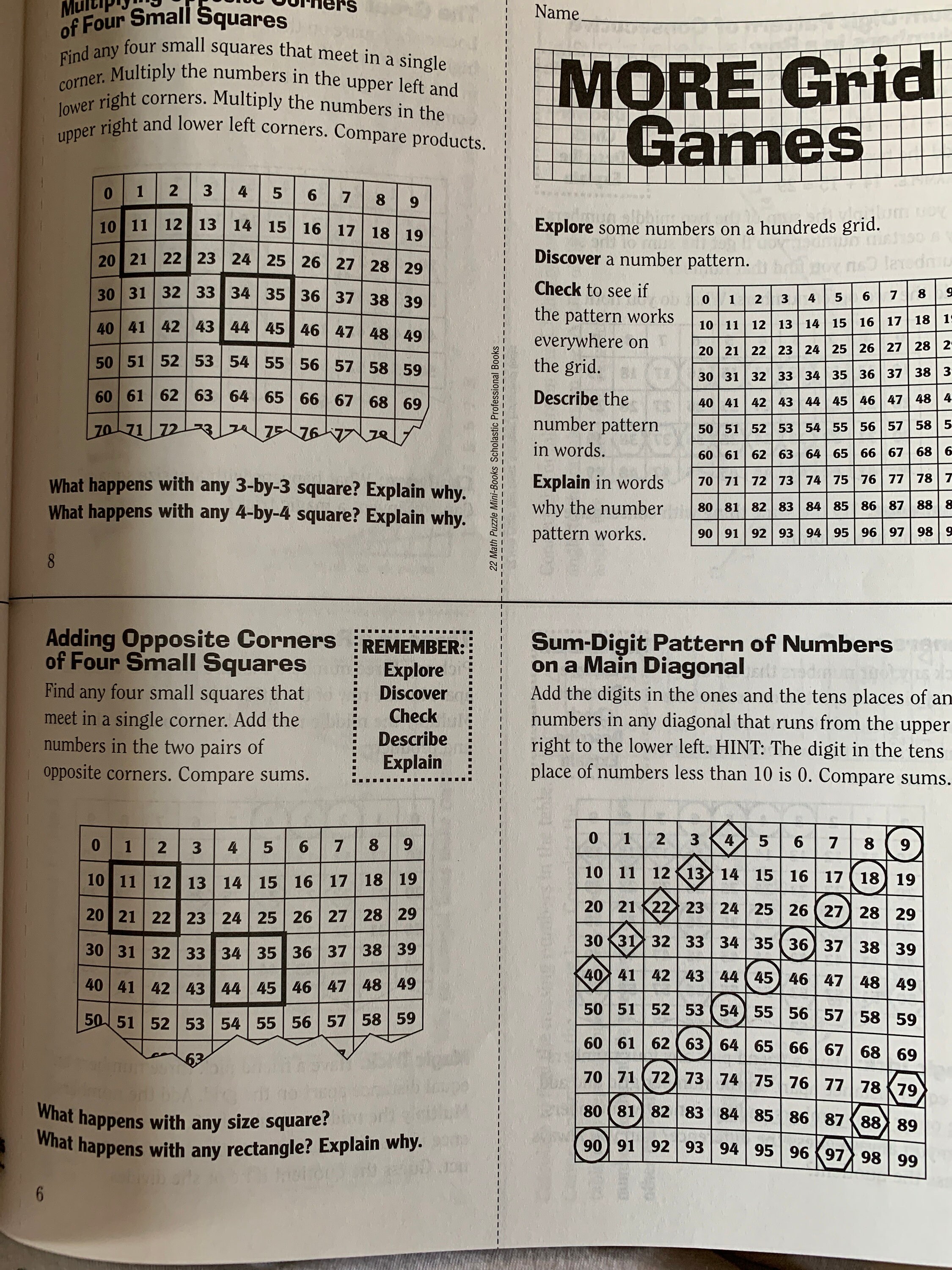 22 Math Puzzles Mini Book - Etsy