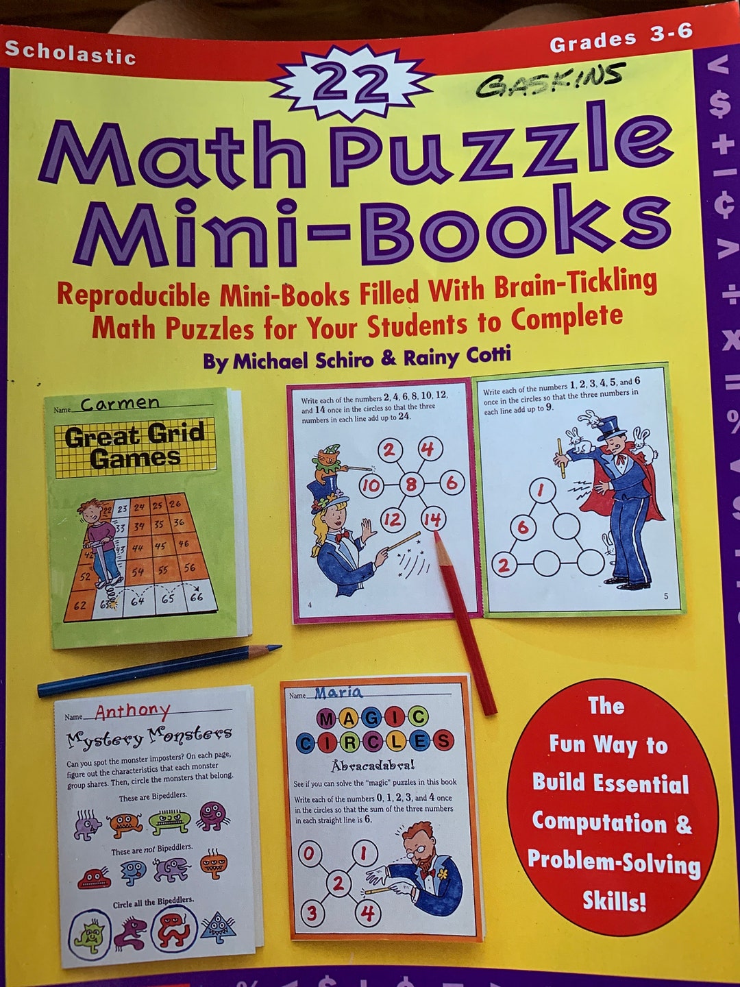 22 Math Puzzles Mini Book - Etsy