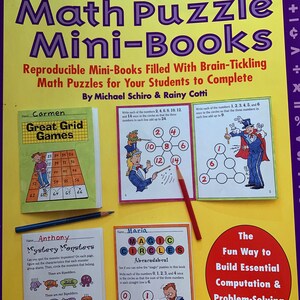 22 Math Puzzles Mini Book - Etsy