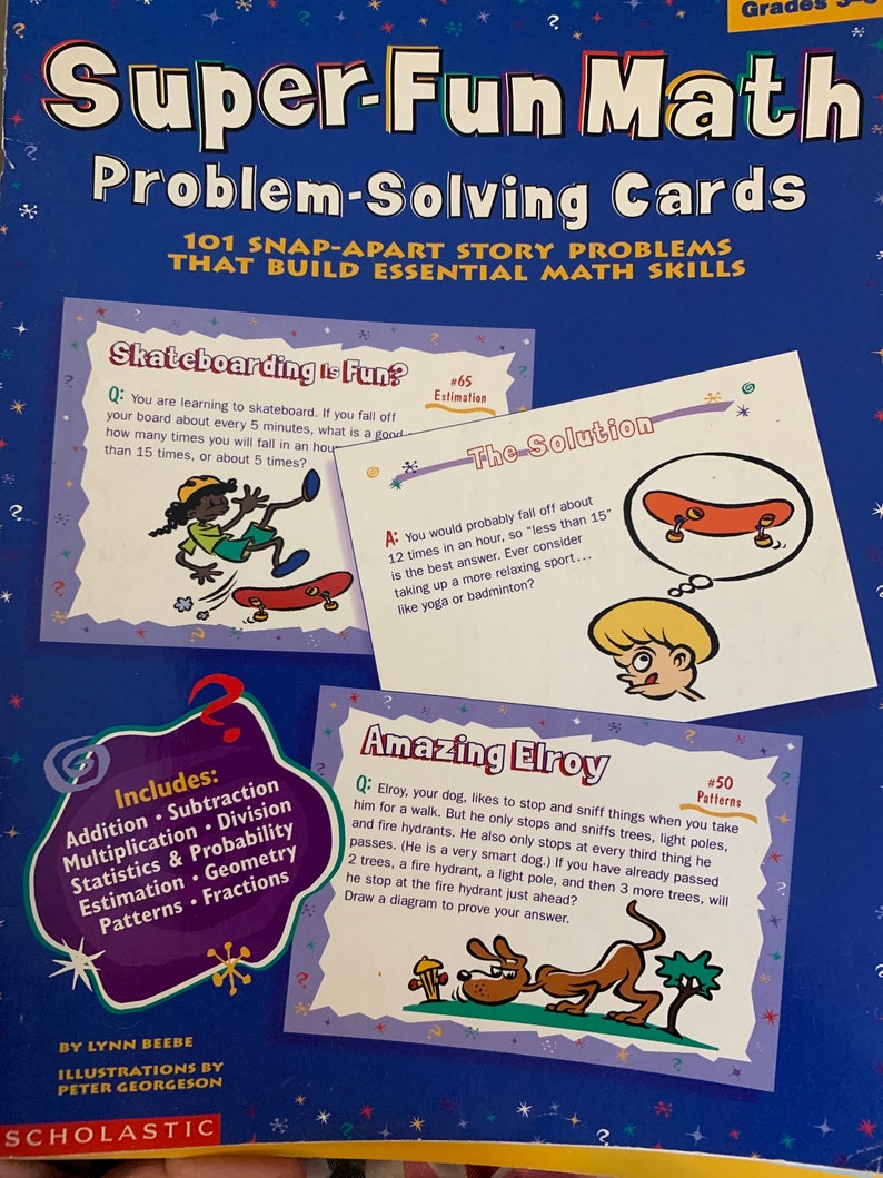 Super Fun Math Problem-solving Cards - Etsy