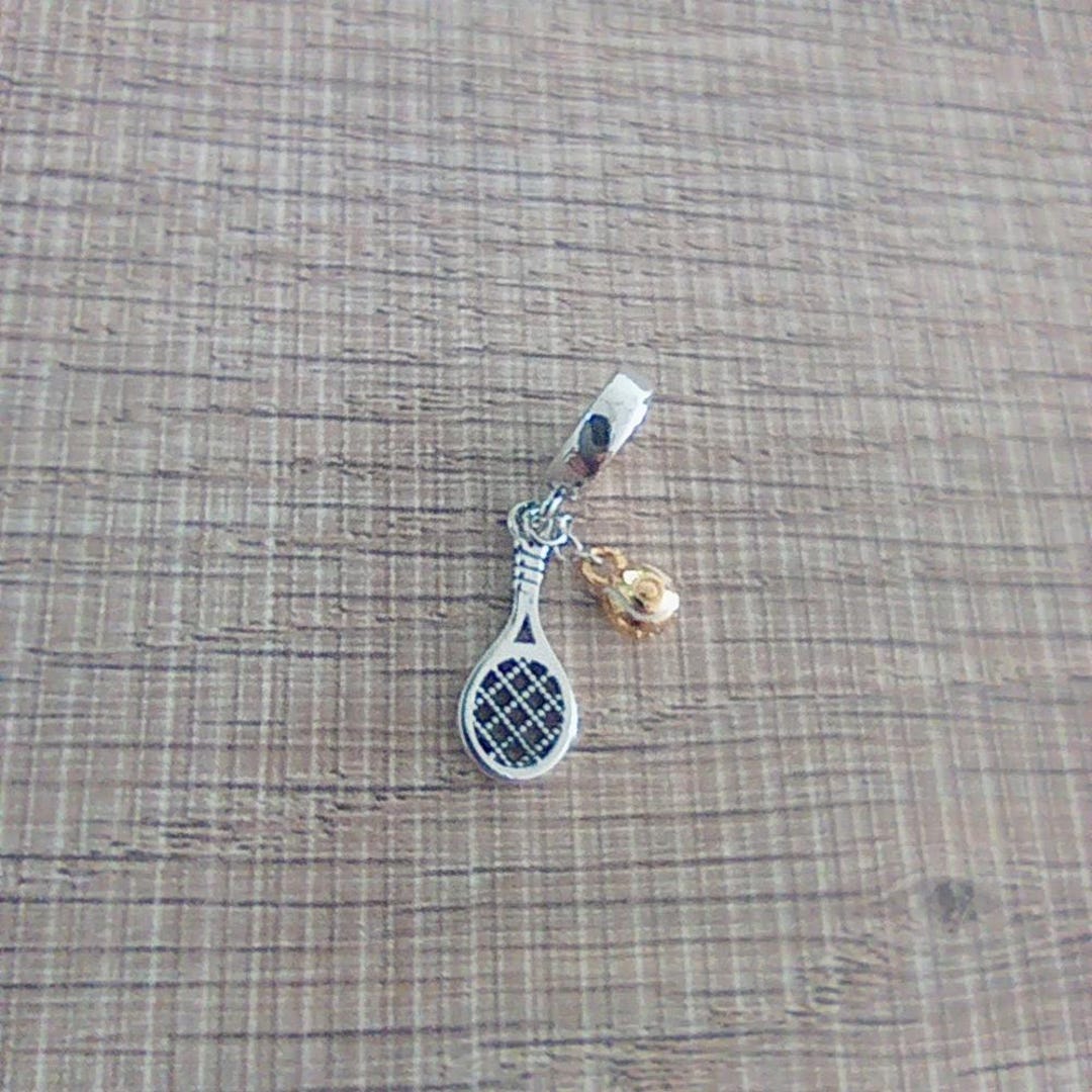 Pandora Shine 18k & 925 Tennis Racket Ball Charm Pendant - Etsy