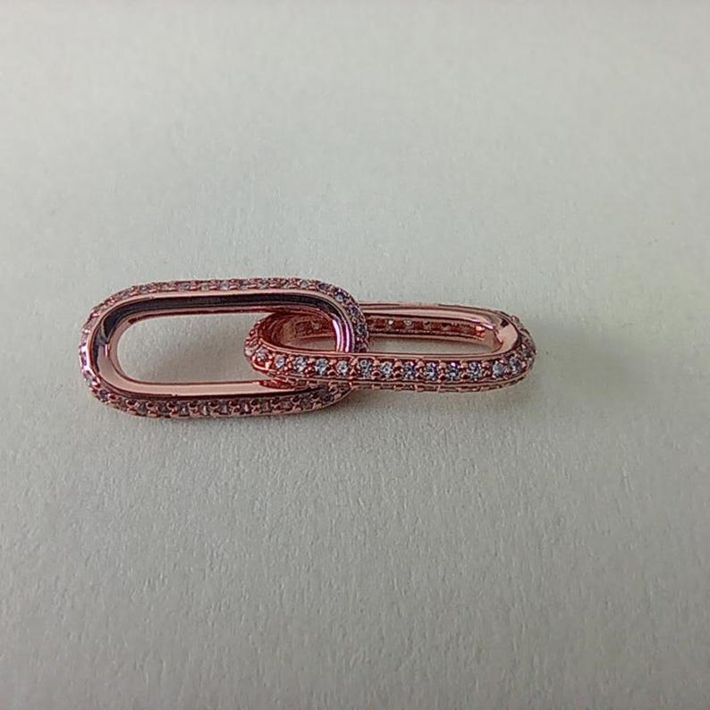 Pandora Me Pavé Double Styling Link Rose Gold - Etsy