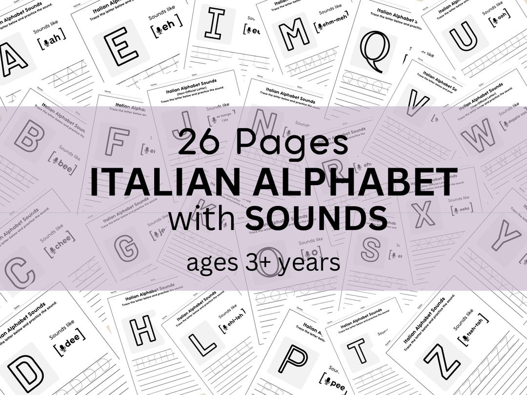 Italian Abcs Preschool & Kindergarten Worksheets| Easy Alphabet Writing ...