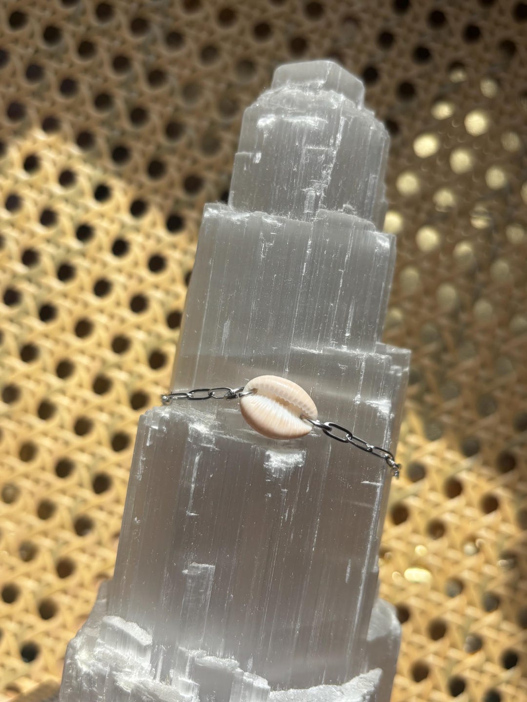 Coffee Bean Trivia Cowrie Shell Paperclip Bracelet - Etsy