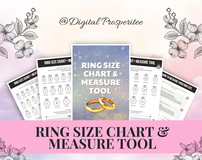 Ring Sizer, Ring Sizer Chart, Ring Size Chart, Ring Size, Ring Sizing ...