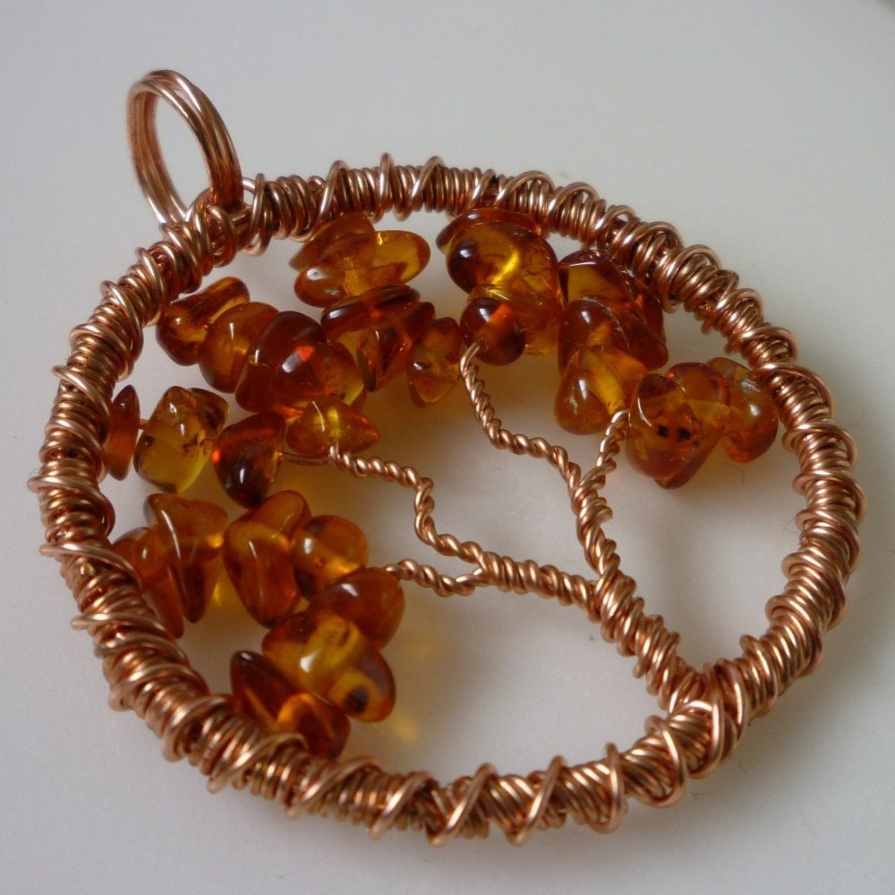 Amber Pendant Tree of Life Magical Energy Unique High - Etsy