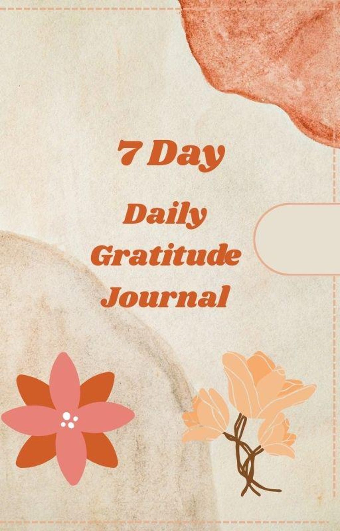 7 Day Daily Gratitude Journal - Etsy