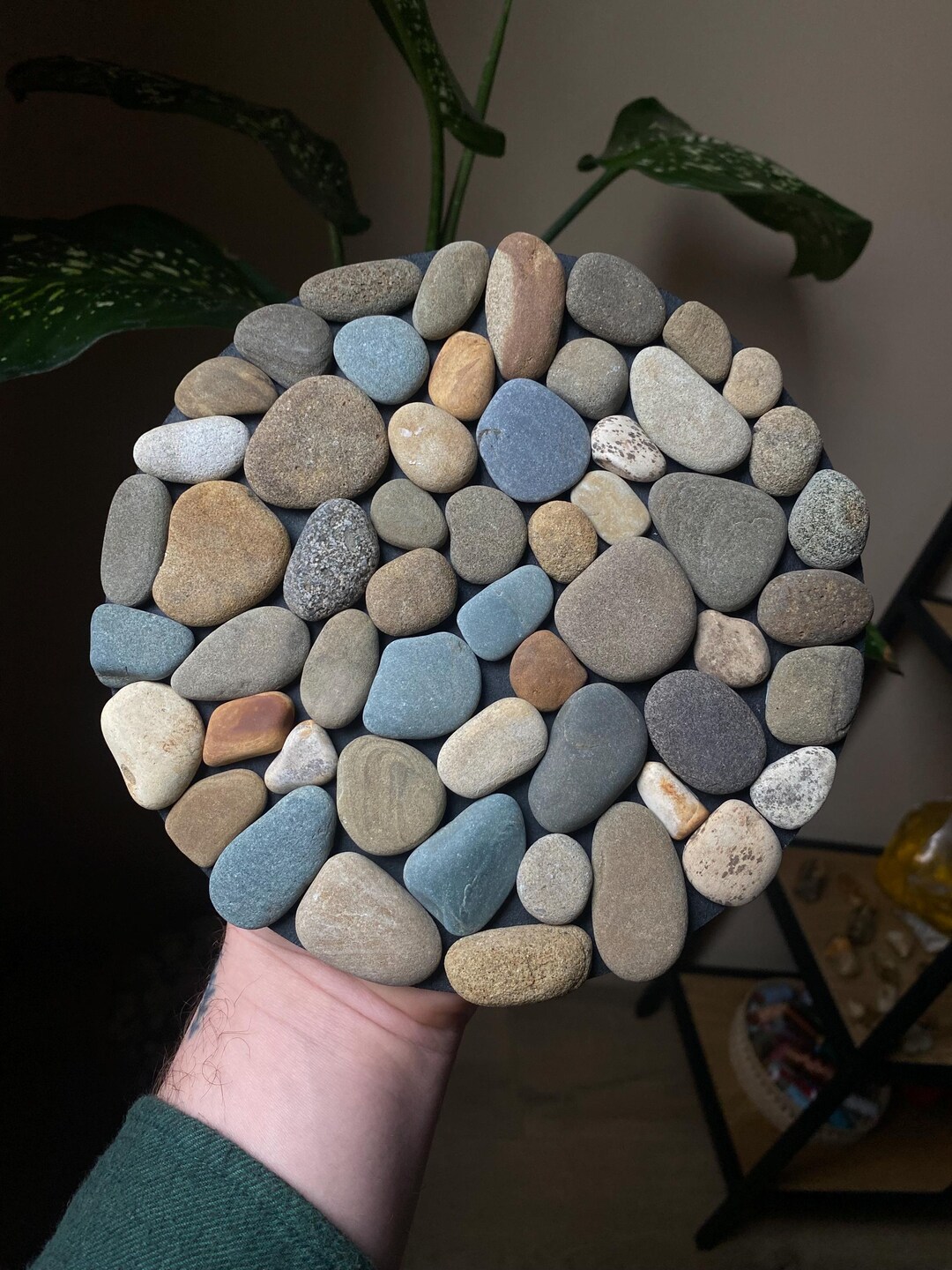 Pebble Art / Stone Panno / Natural Stone Decor Home / Unique Single ...