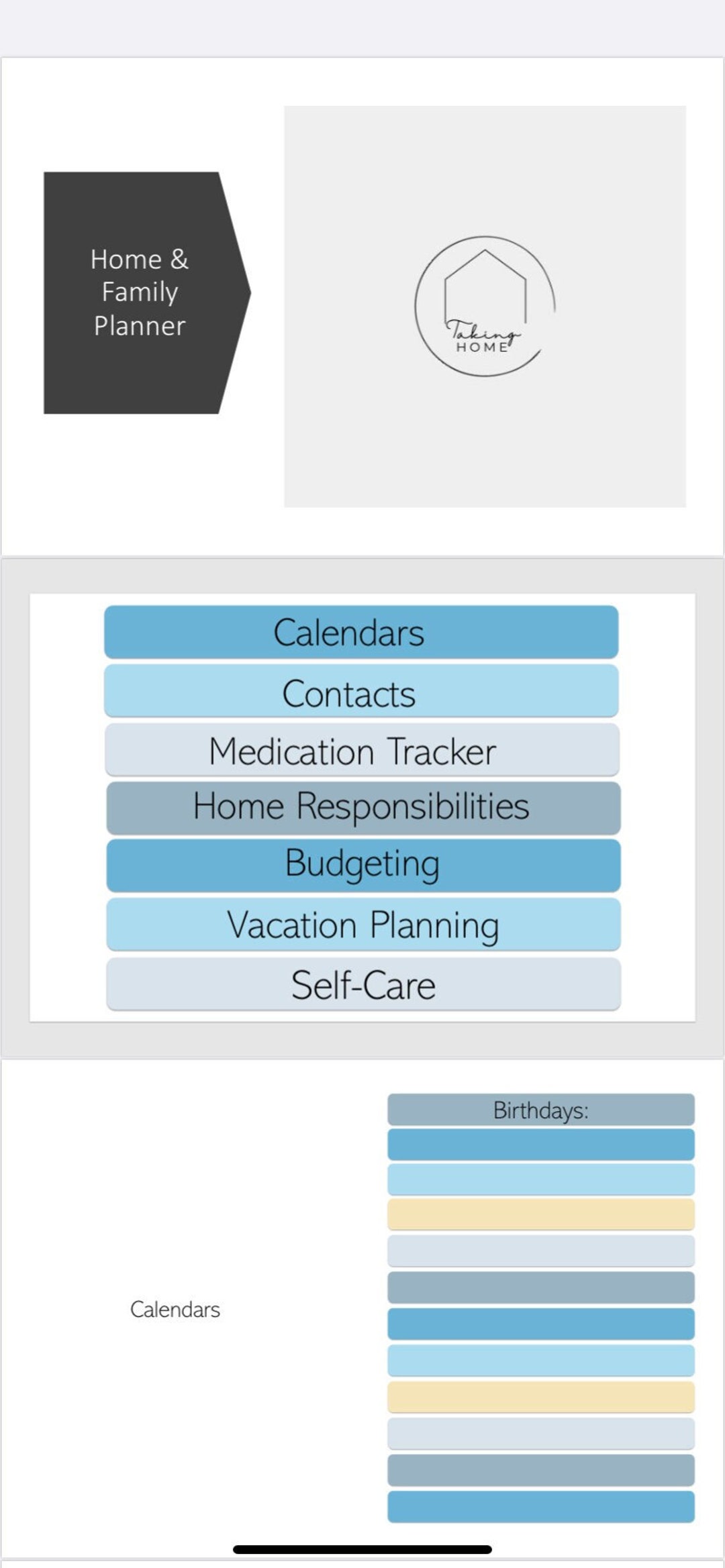 Home and Family Planner Printable PDF/ 115 Pages / Undated Calendar ...
