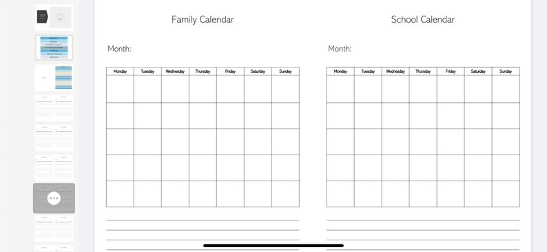 Home and Family Planner Printable PDF/ 115 Pages / Undated Calendar ...