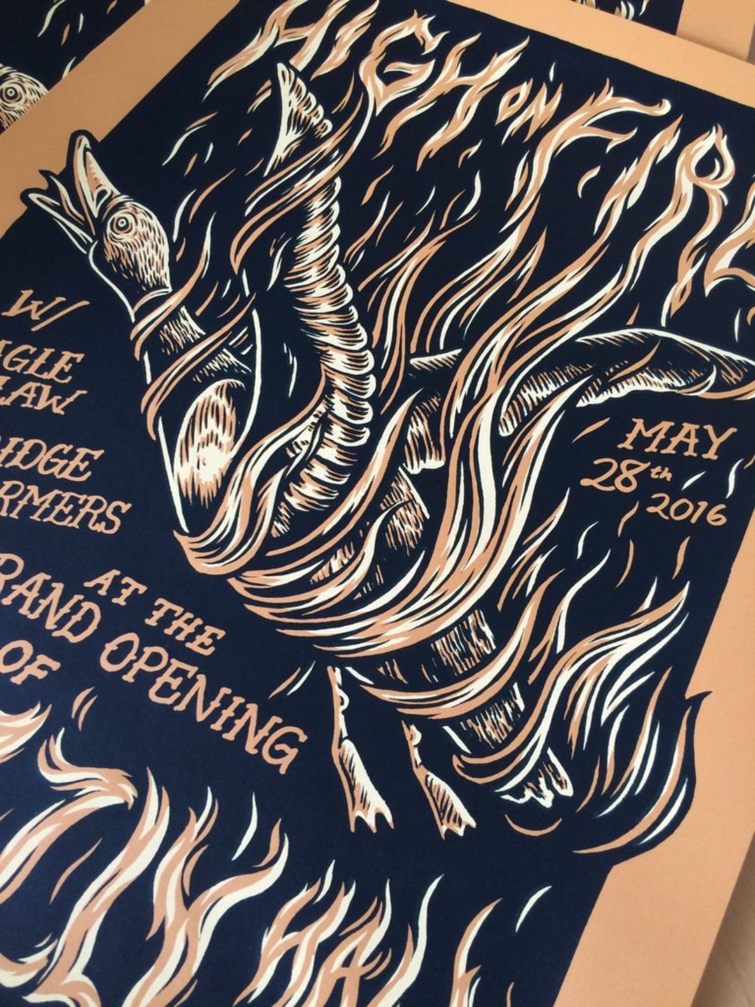 Chad Eaton- "high ON Fire" Poster - Etsy