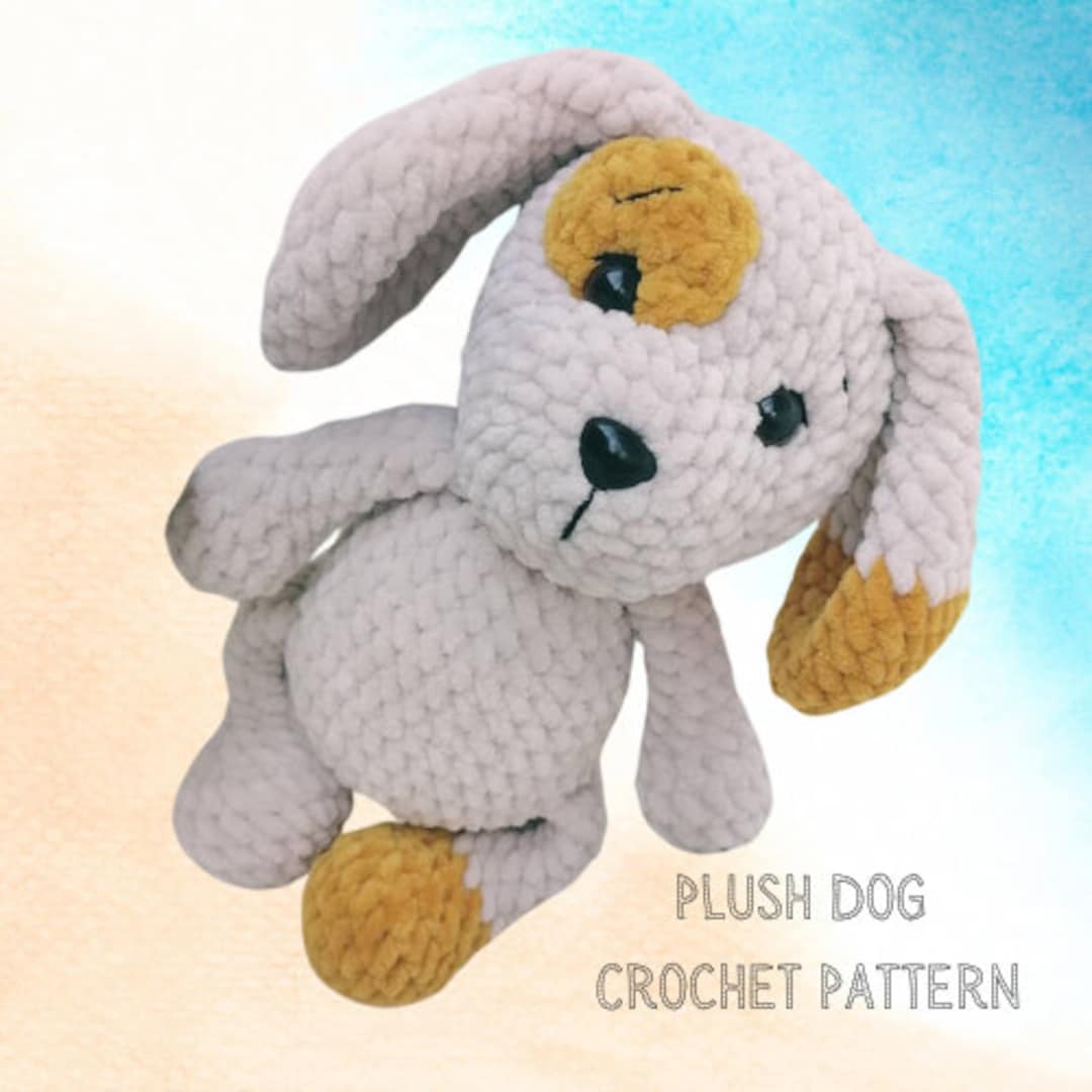 Plush Dog Crochet Pattern Amigurumi Tutorial PDF in English Crochet ...