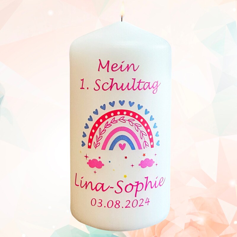 Kerze einschulung - Etsy.de