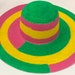 Unique Colorful Hand Painted Hat - Etsy