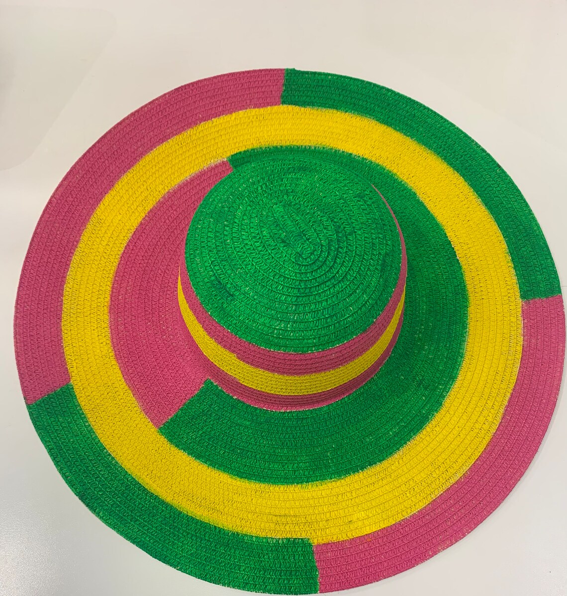 Unique Colorful Hand Painted Hat - Etsy