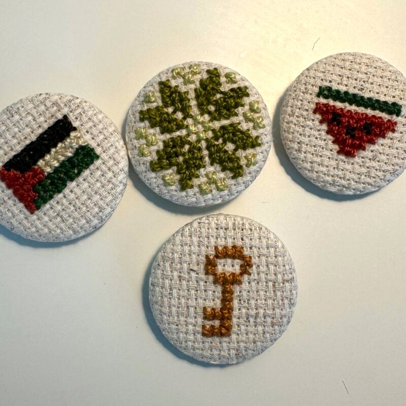 Cross Stitch Button - Etsy