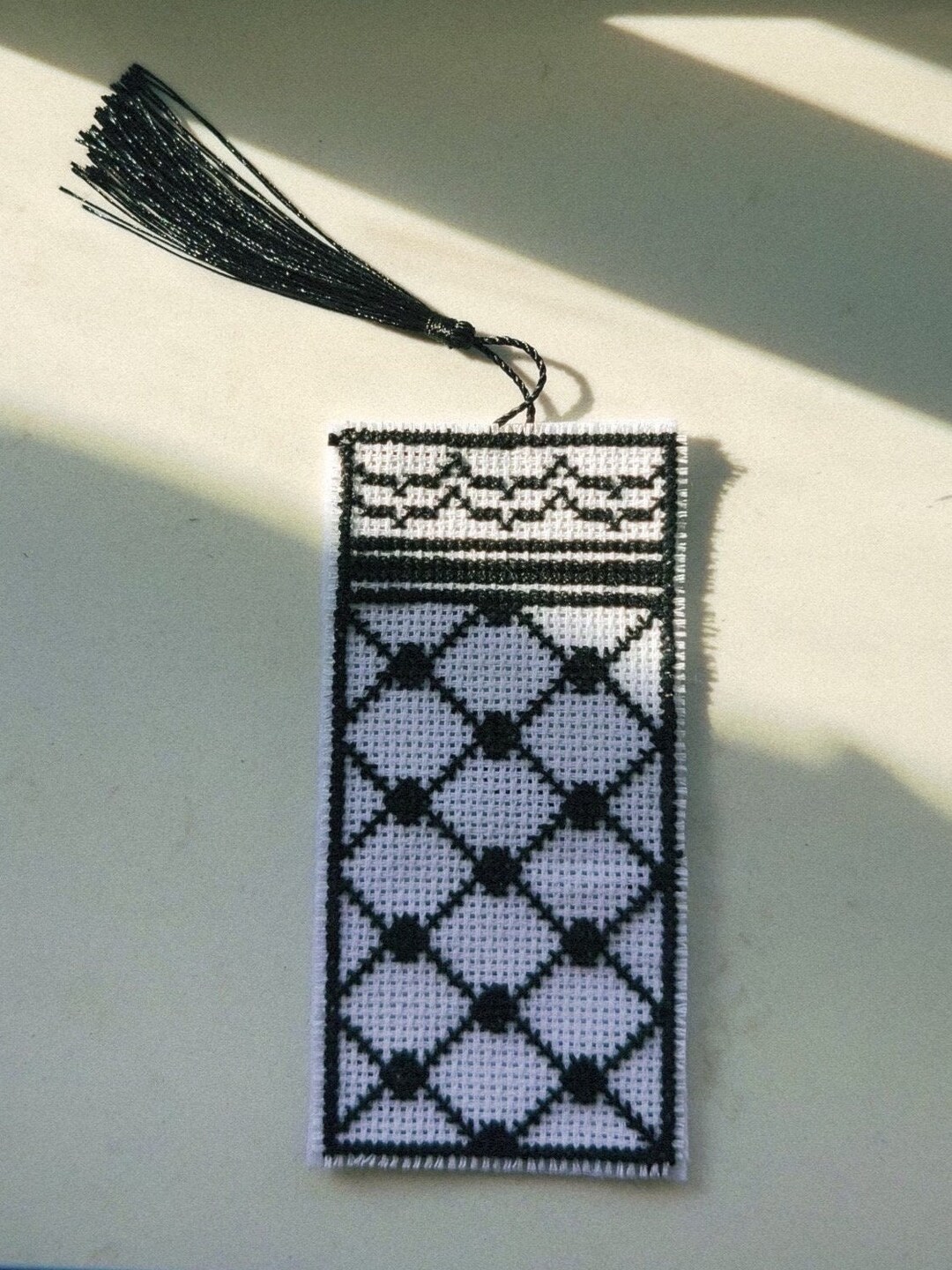Palestine Keffiyeh Bookmark Handstitched - Etsy