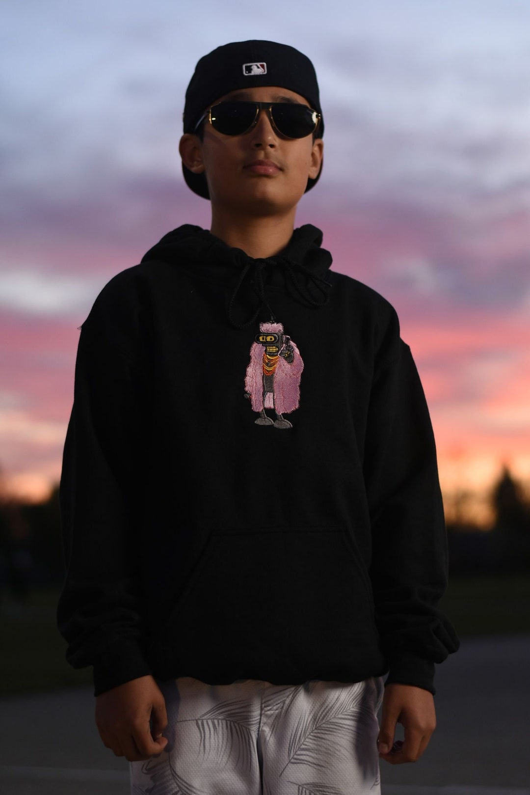 Futurama Bender Embroidery Hoodie – Bender Robot Design, Funny Sci-fi ...