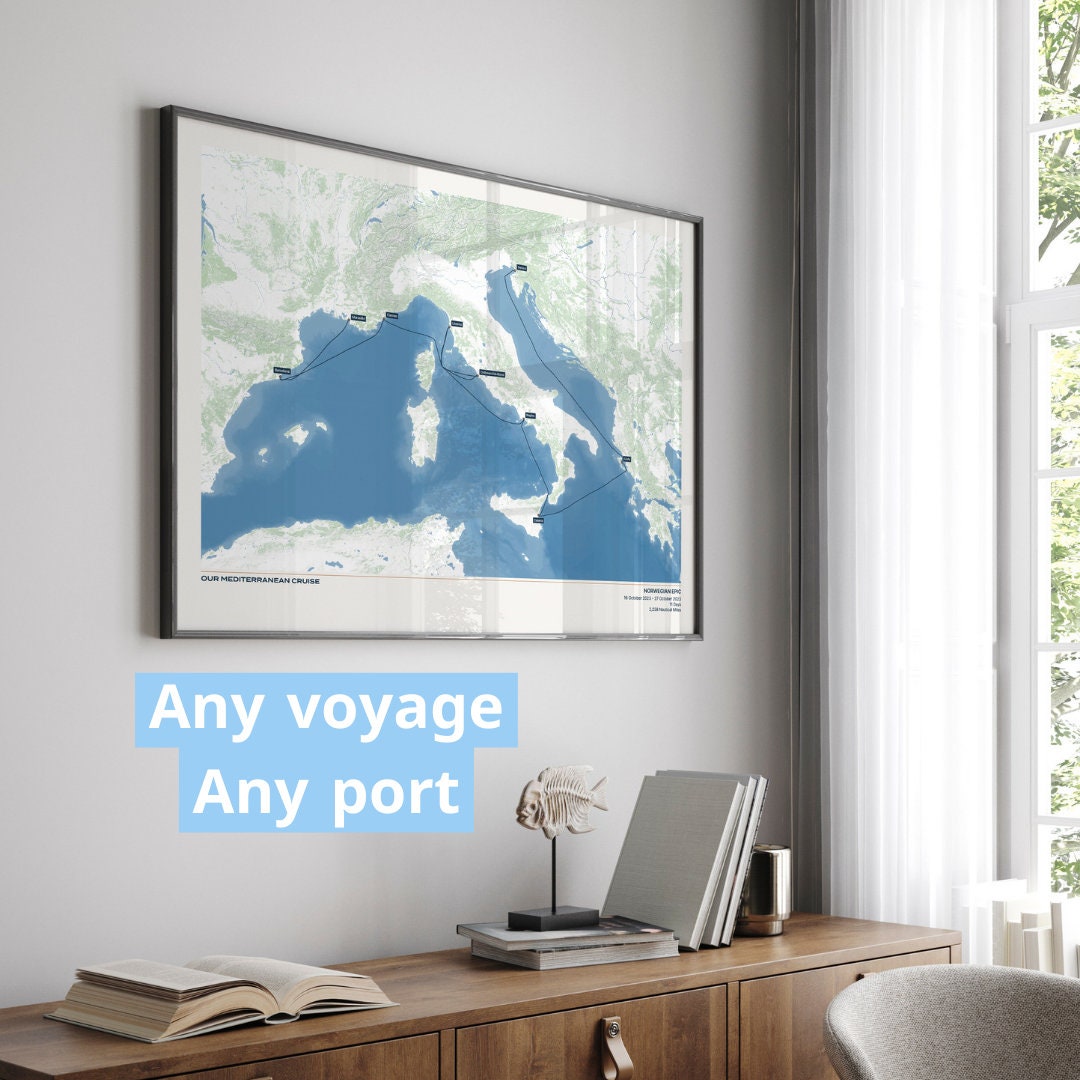 Custom Cruise Map - Etsy