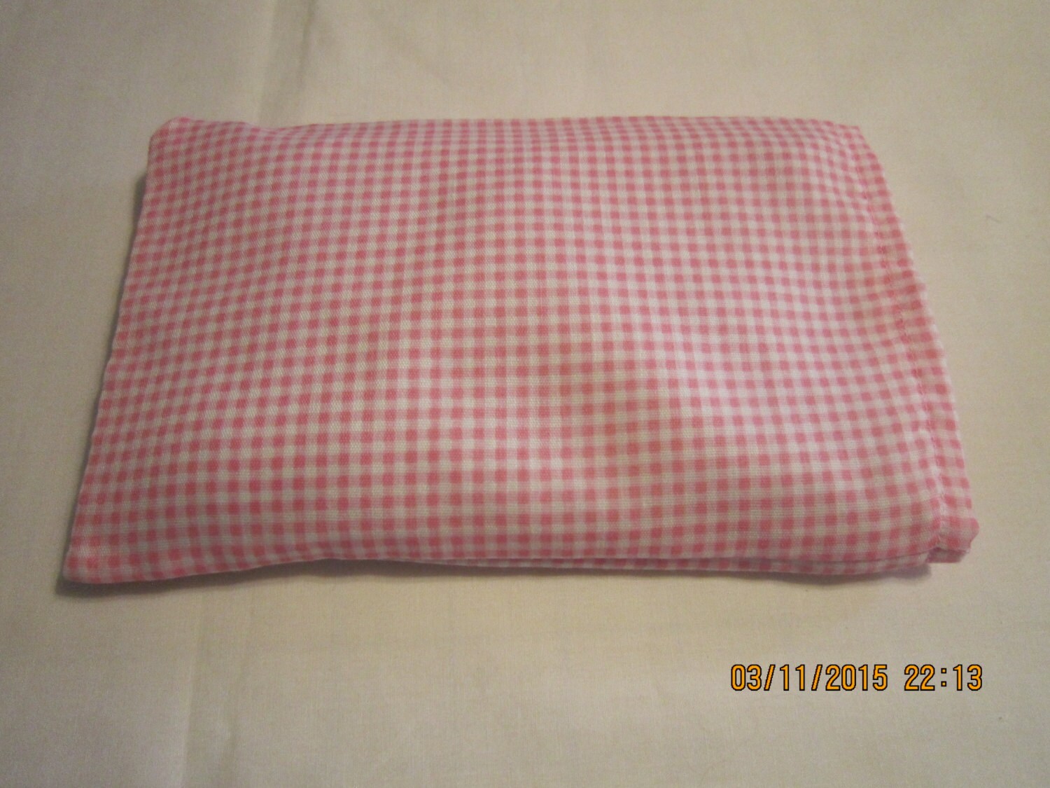 Pink & White Gingham SMALL Cozy Comforts filled With Flax - Etsy