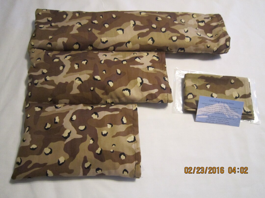 Desert Storm Camo Cozy Comfort Set Heat and Cold Packs (unscented or ...