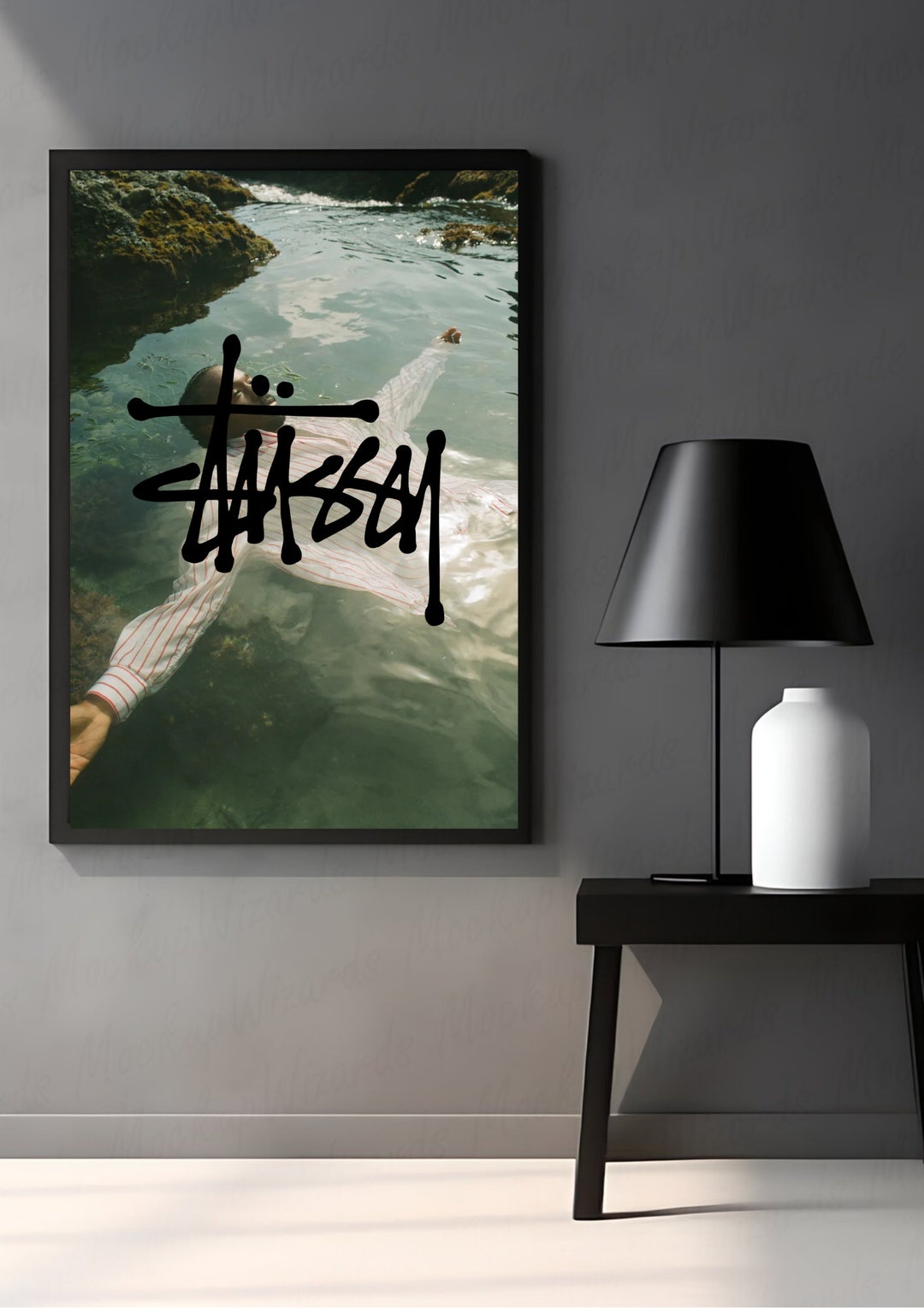 Retro Stussy Poster for Bedroom - Etsy