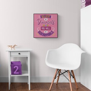 Believe in Yourself Poster, Wooden Poster, Home Decor, Gift, Kids Room ...