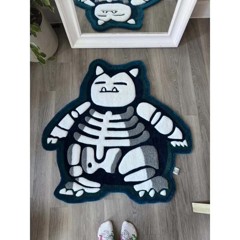 Snorlax 3D Bones X-ray Handmade Tufted Rug - Etsy