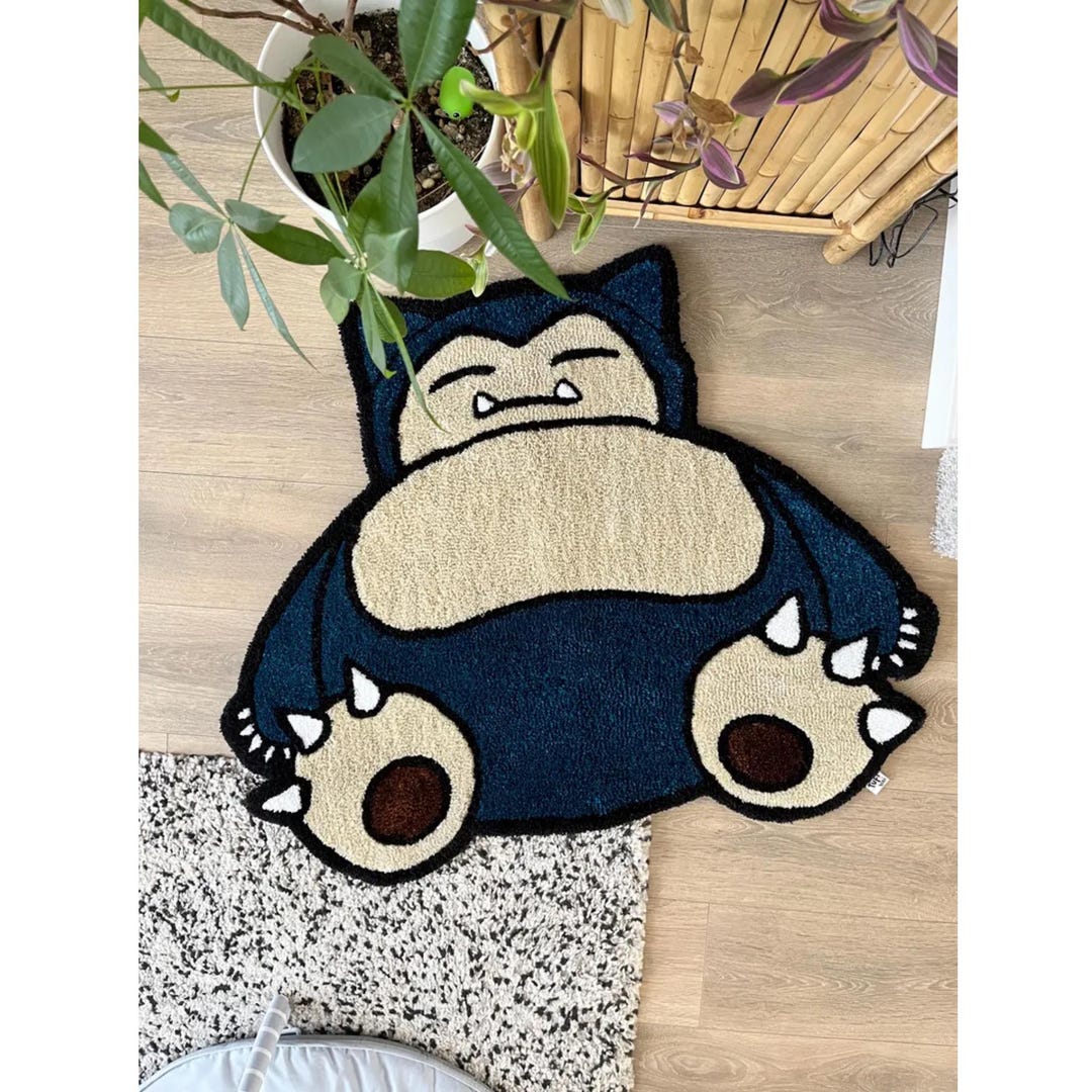Snorlax Hand-tufted Custom Rug - Etsy
