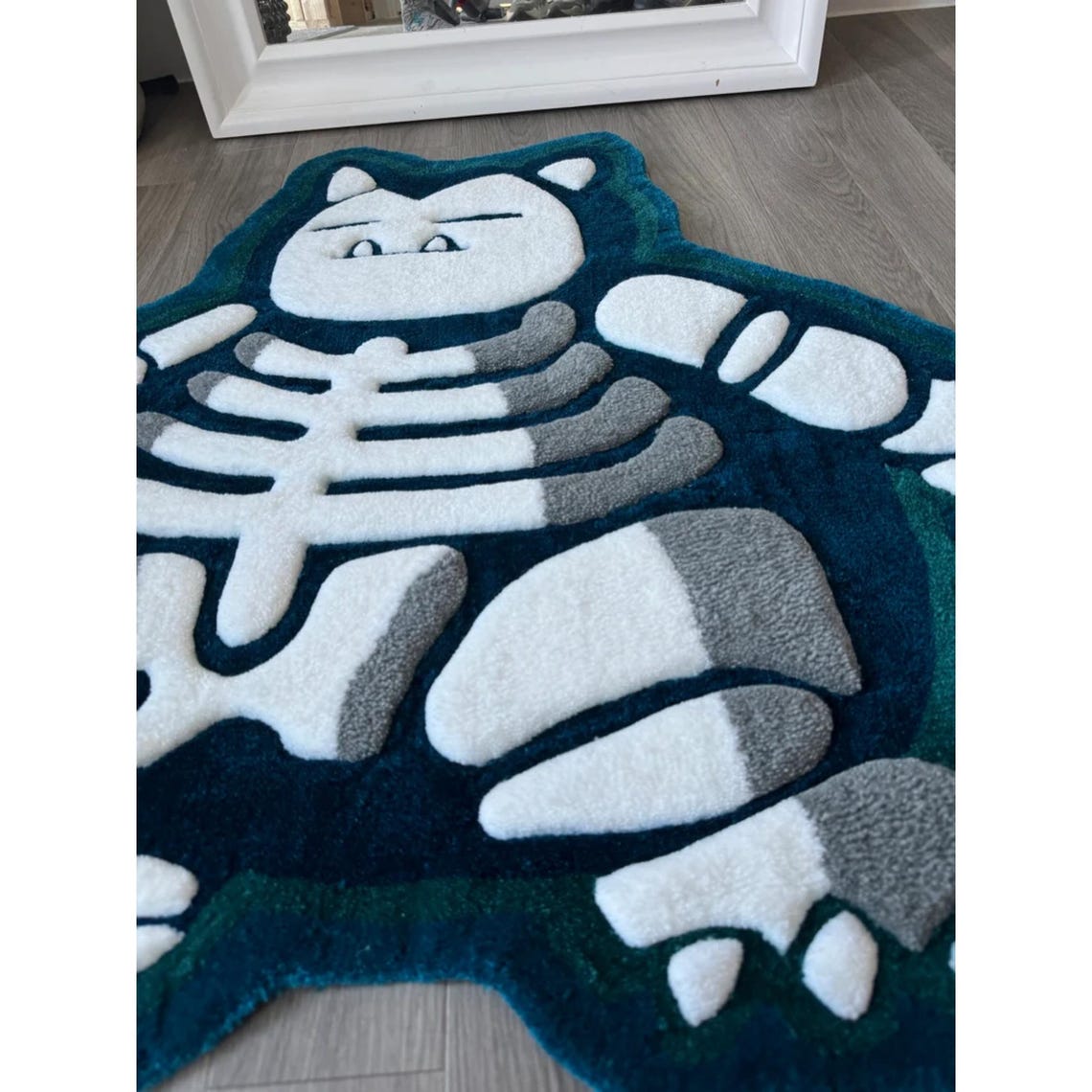Snorlax 3D Bones X-ray Handmade Tufted Rug - Etsy