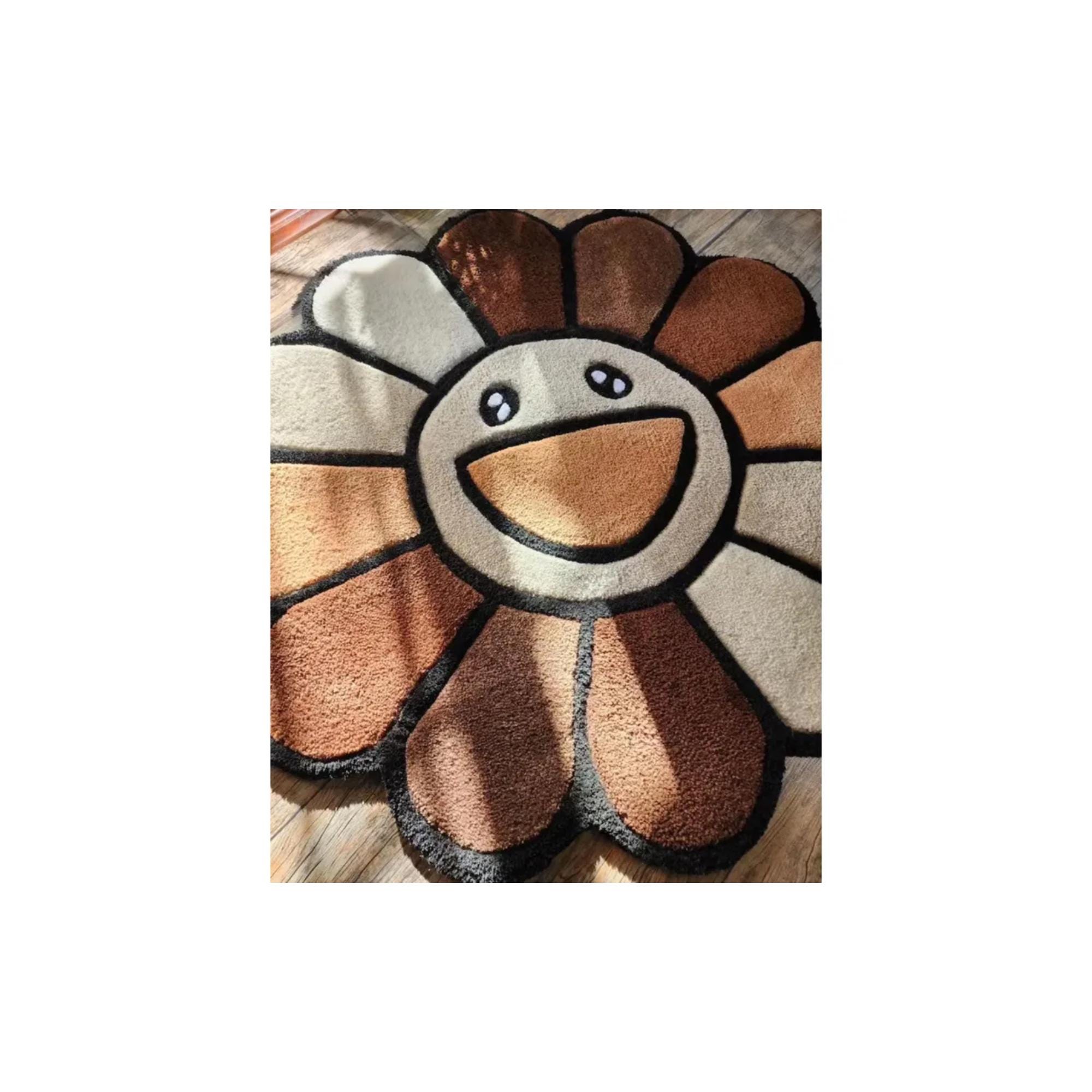 Takashi Murakami Tufted Rug | Murakami Rug | Flower Fluffy Gift for Her ...