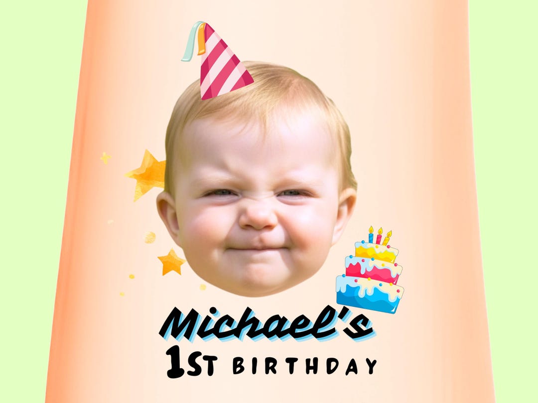 Custom Kids Face Temporary Tattoos – Fun Personalized Birthday Photo ...