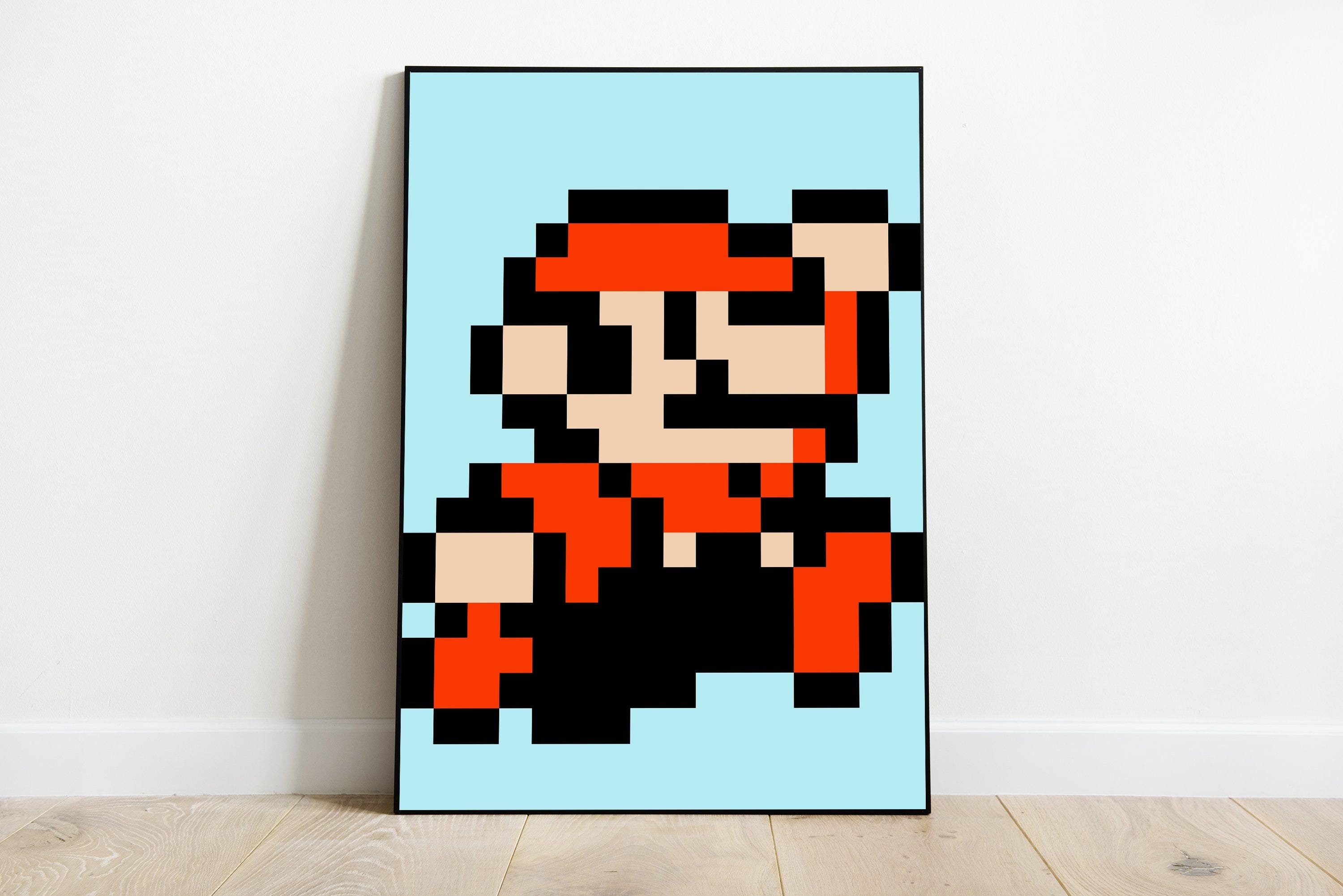 Super Mario 3 Sprite Poster | Retro Pixel Art | Nostalgic Gaming Decor ...
