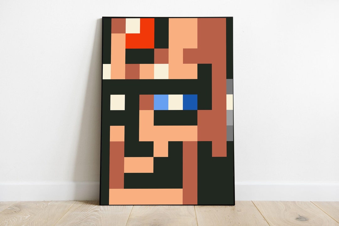 Sigma Pixel Art Poster - Retro Game Room - Mega Man X Print - Classic 8 ...