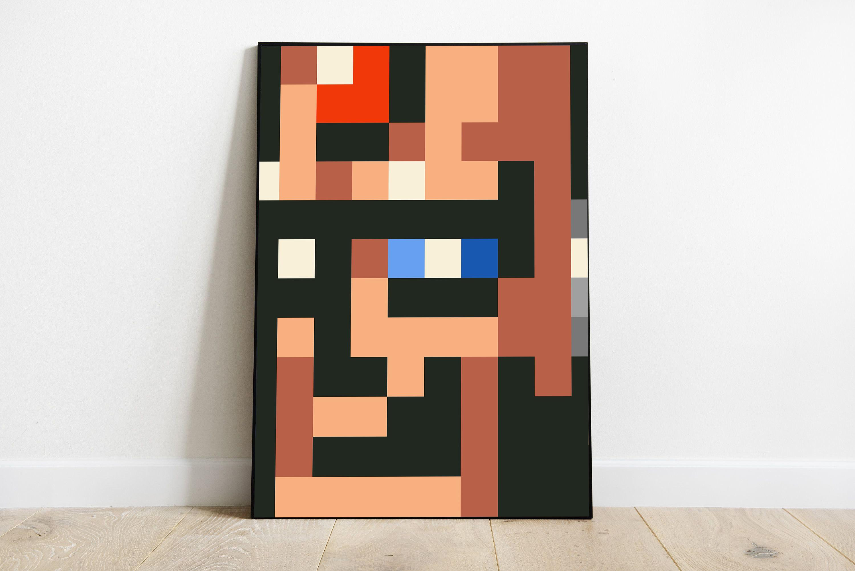 Sigma Pixel Art Poster - Retro Game Room - Mega Man X Print - Classic 8 ...