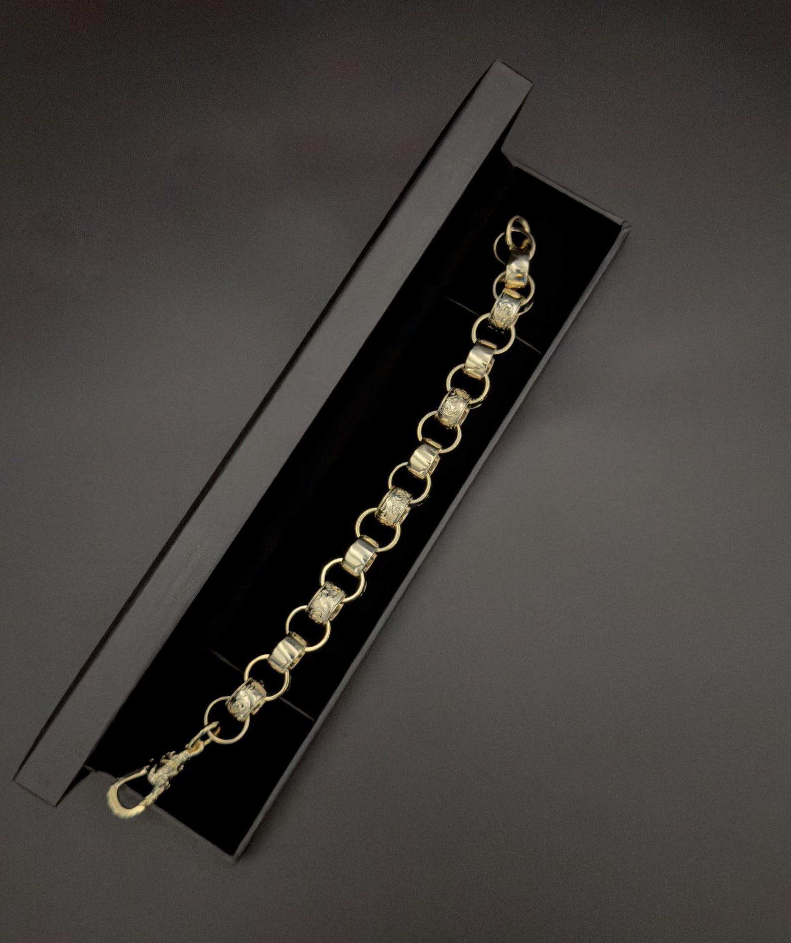 Belcher Gold 9carat HUGE 15mm Belcher Bracelet filled - Etsy