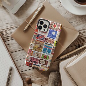 Vintage Matchbox Collage Phone Case, Matchbox Print, Mosaic Phone Case ...