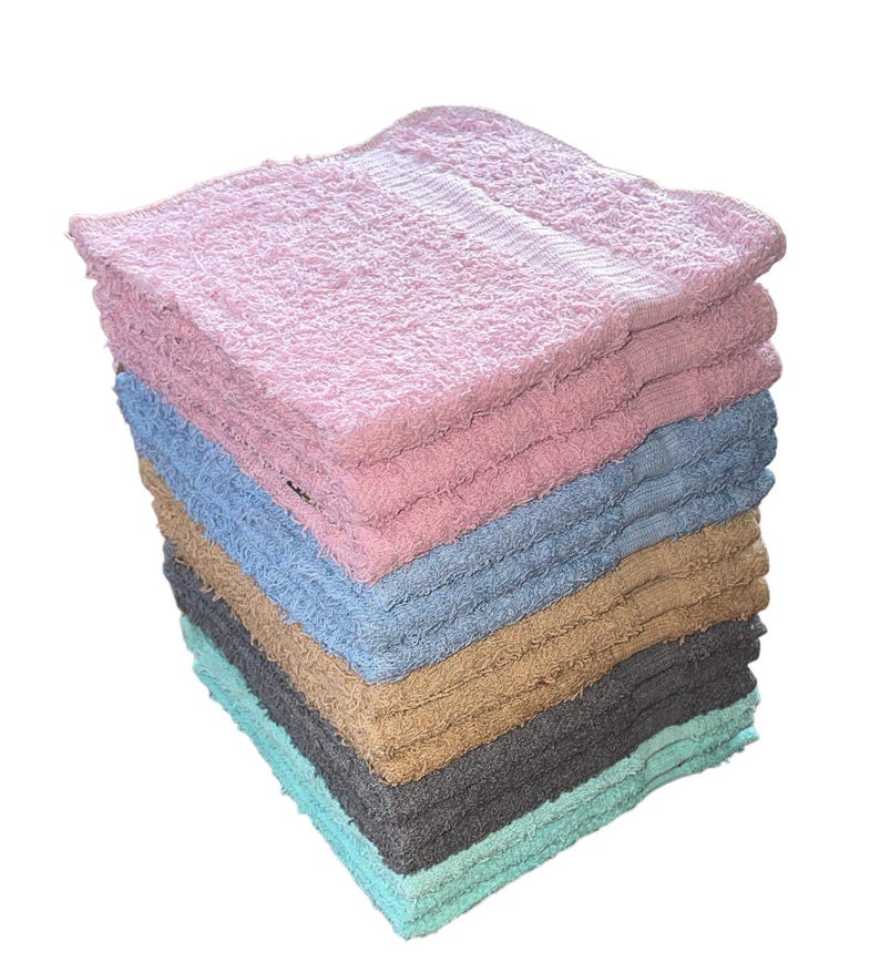15 Pack,100% Cotton Wash Cloth, Extra Soft, Highly Absorbent Size 12 X ...