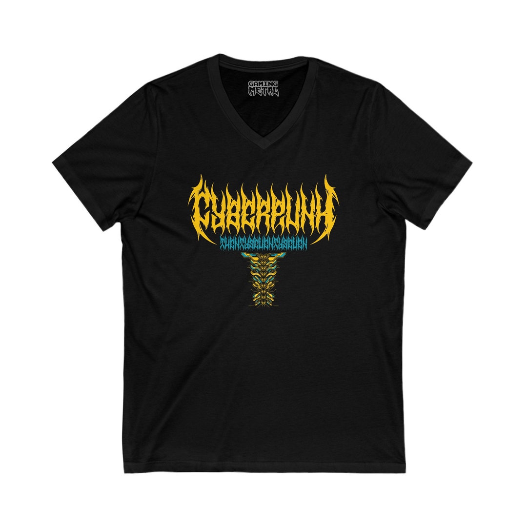 Cyberpunk Cyberware V-neck Tee - Etsy