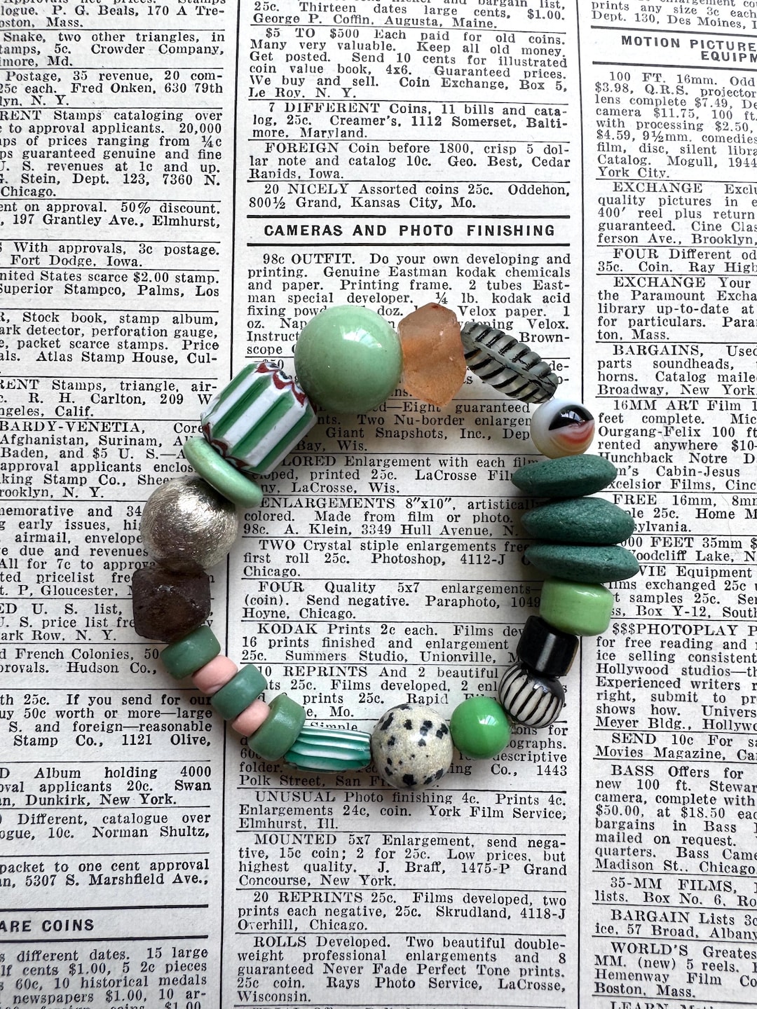 Inspired Bead Bracelet - Caladium - Etsy