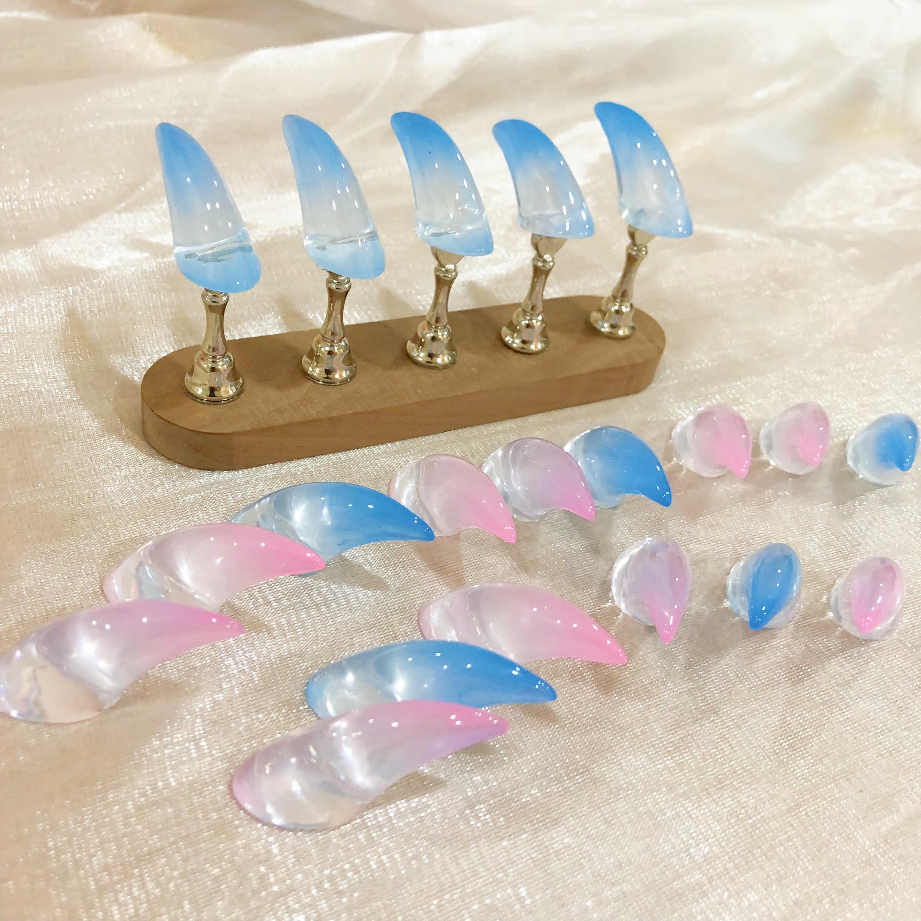 Furry Costume Claws Set of 10 – Resin Glitter Paws Claws Nails Fursuit ...
