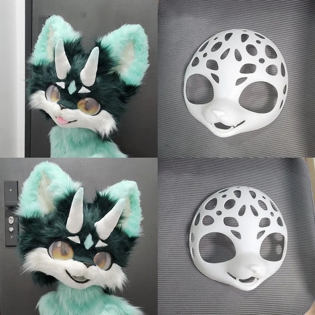 Feline Canine Furry Head Base Furry Fursuit kemono Series K9 3D Print ...