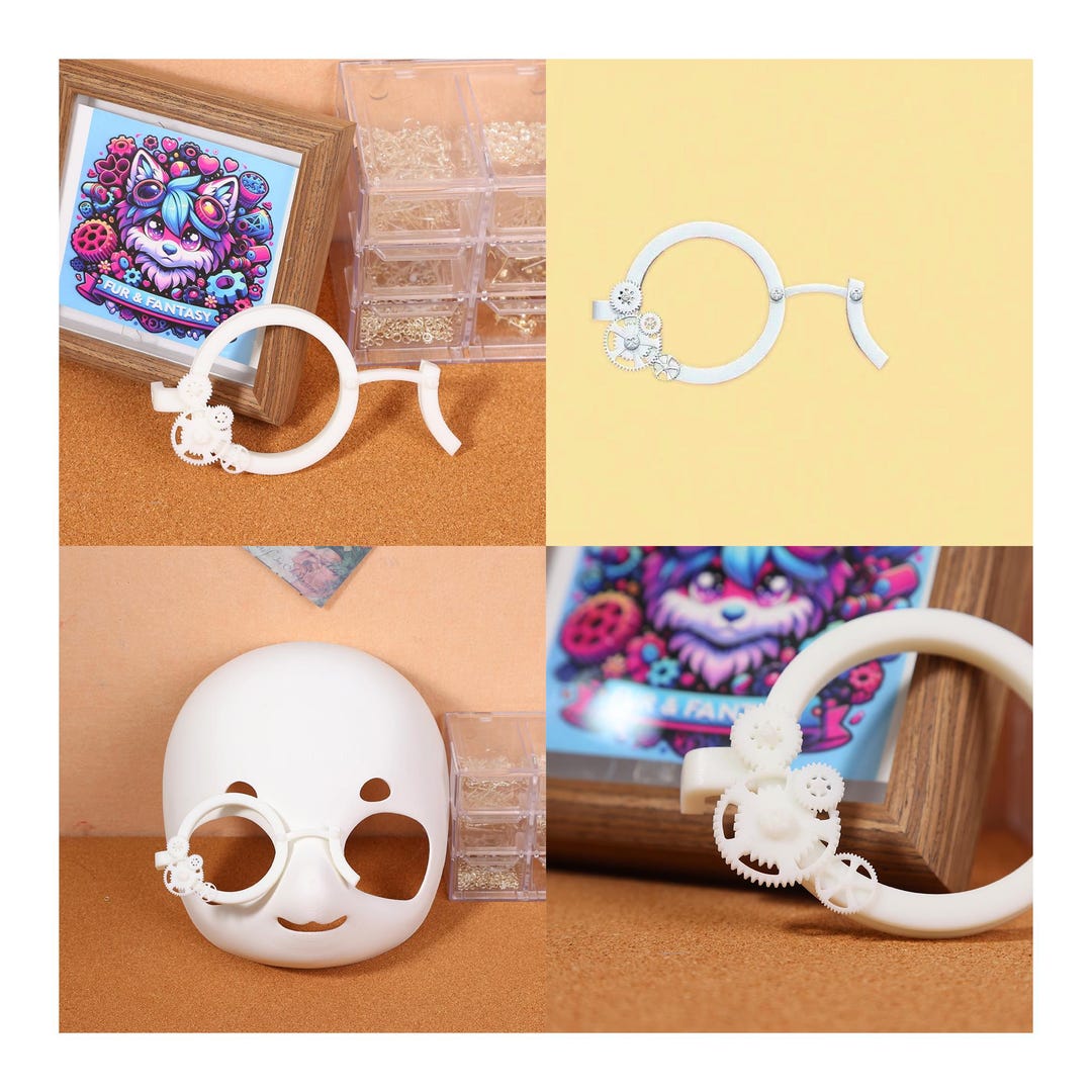 Steampunk Monocle for Furry Cosplay – 3D Printed Eye Accessory With ...