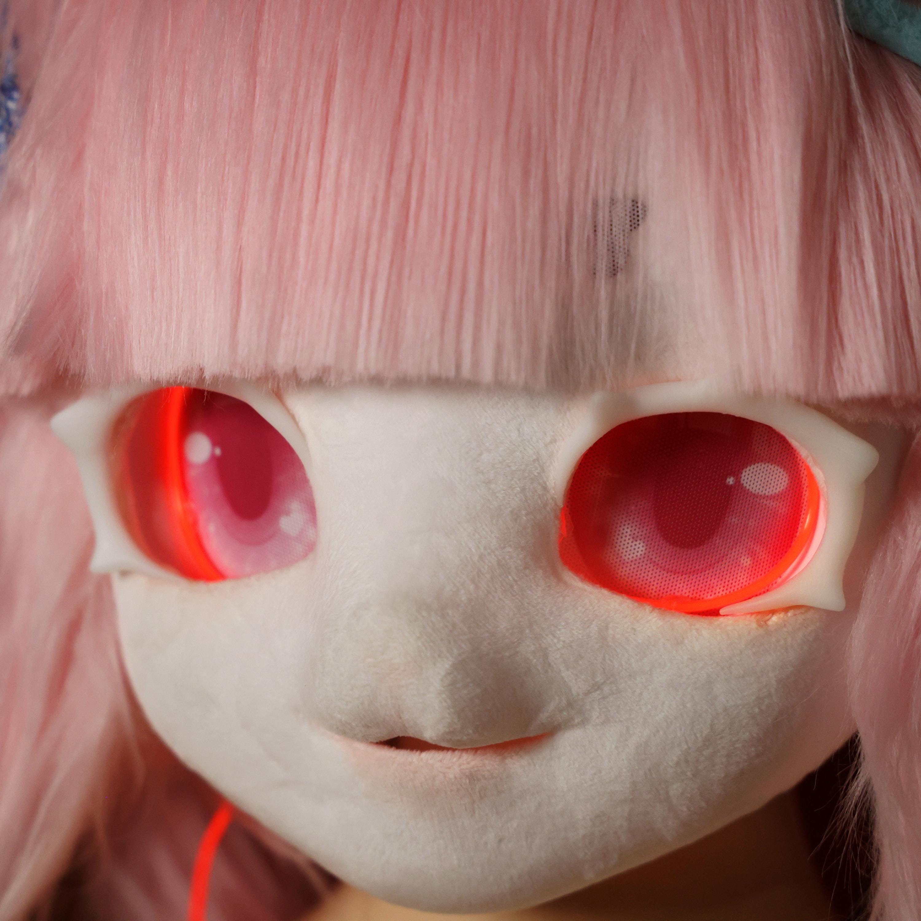 Fursuit LED Tracking Eyes Flexible EL Light Strip for Cosplay, 10 ...