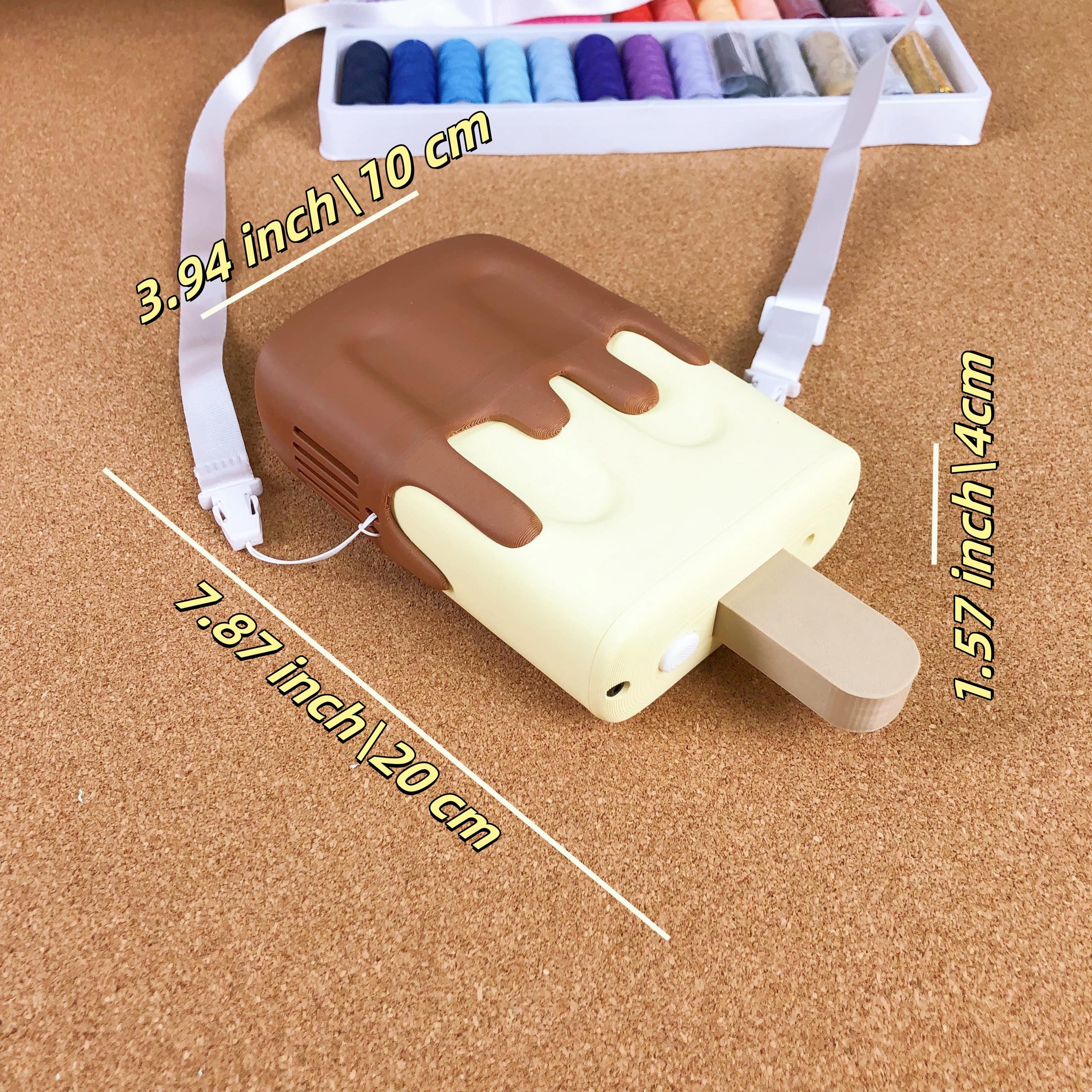 Furry Fursuit Ice Cream Bar Fan Mini Handheld Cooler Rechargeable 3D ...