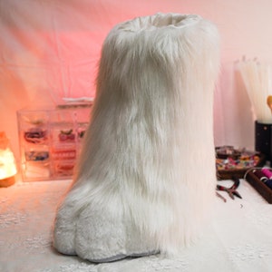 Fursuit Feet Furry Paw Shoes Cosplay Slipper Straight Boots ...