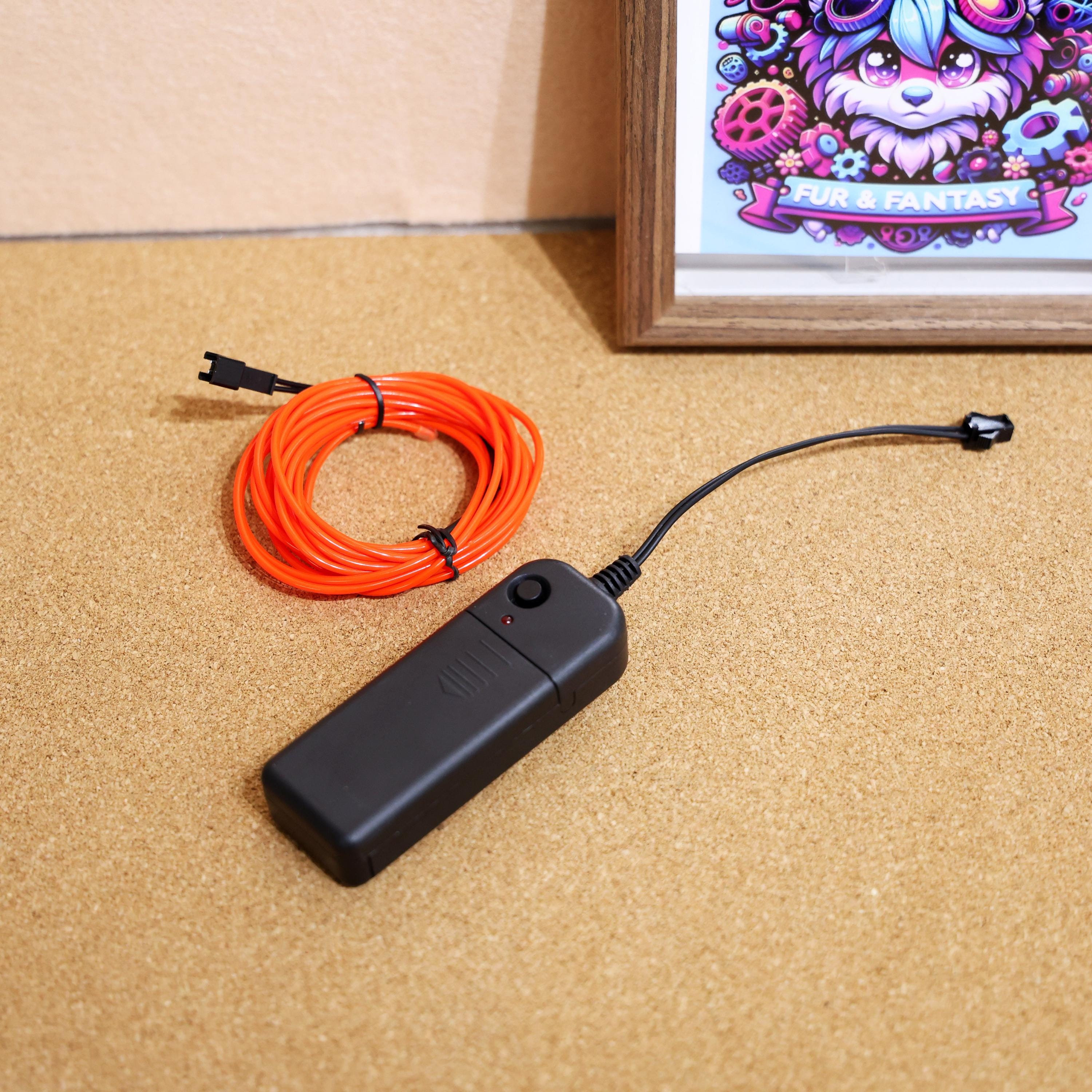Fursuit LED Tracking Eyes Flexible EL Light Strip for Cosplay, 10 ...