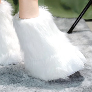 Fursuit Feet Furry Paw Shoes Cosplay Slipper Straight Boots ...