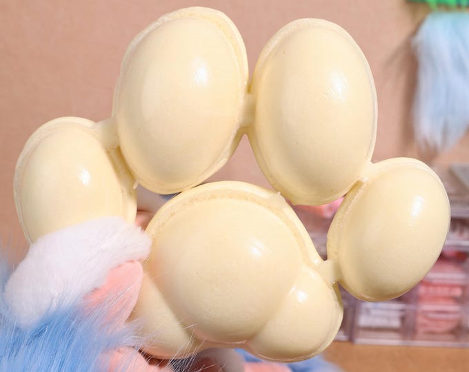 Grey Fursuit Paws + silicone Kemono PawPads and Claws with custom ...