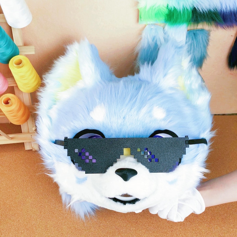 Fursuit Glasses Set 3D Printed Cosplay Accessories for Furry Costume ...